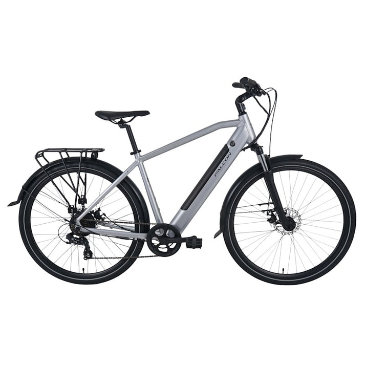 Falcon Horizon Cross Bar Hybrid E-Bike 2025 19 Inch 250W Grey – Chilled ...